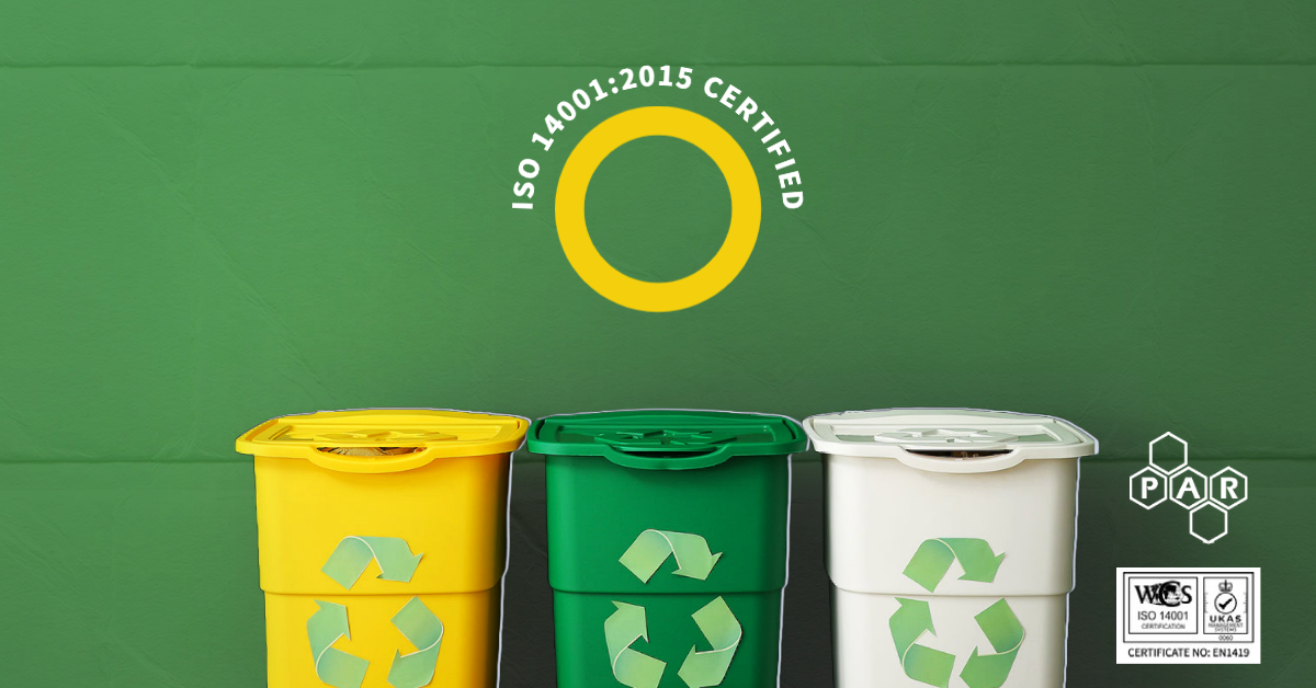 PAR Group are ISO 14001:2015 Certified | Feedback | News